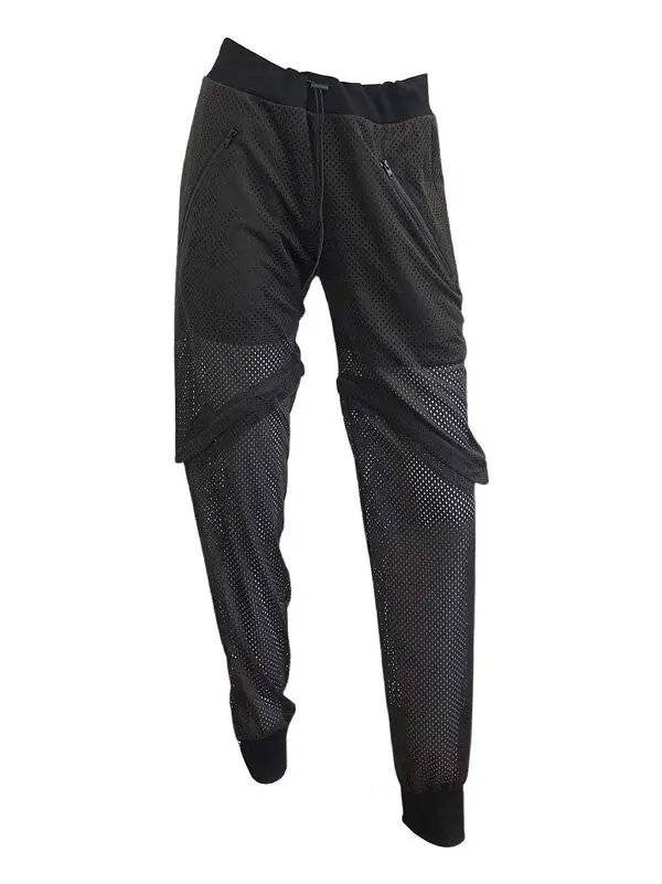 SNIDER Star Zip-off Track Pant - Black