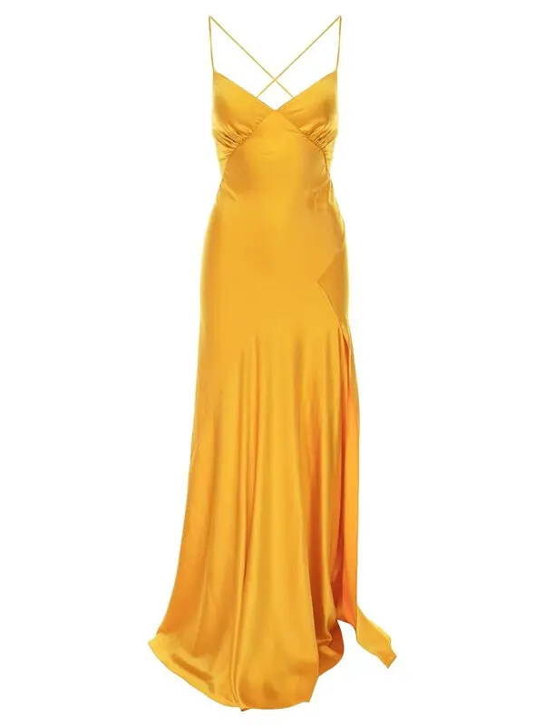 ROSERRY Seville Satin Maxi Dress - Orange