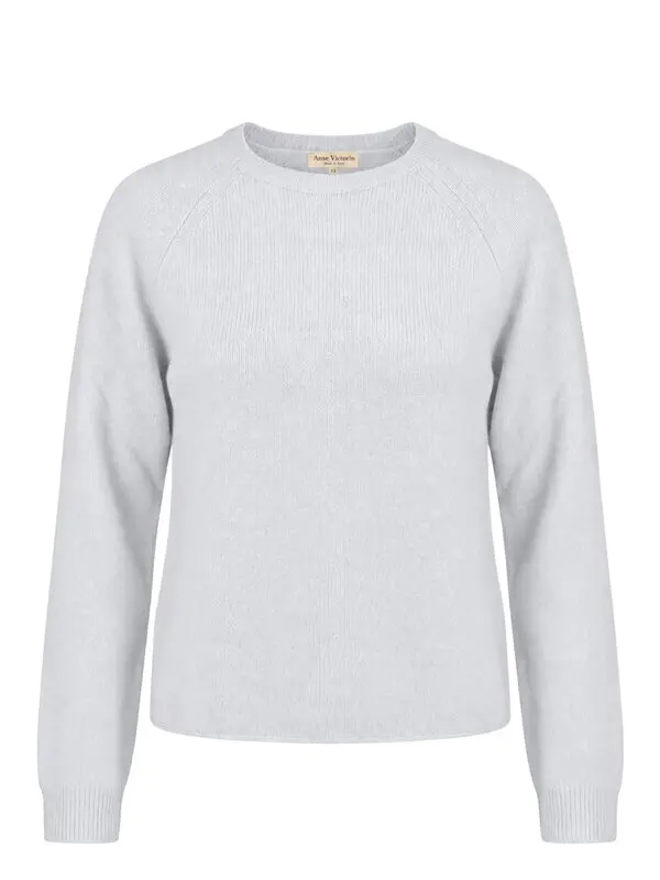 ANSE VICTORIN Elaine Silk Cashmere Pullover - Grey