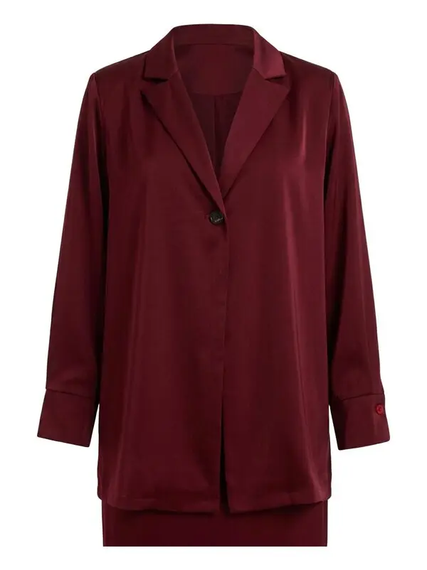 ASHITA FERNANDES Samar Shirt And Skirt Set - Red