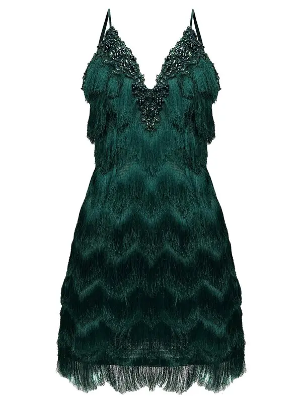 ANGELIKA JOZEFCZYK Gatsby Cocktail Dress - Green
