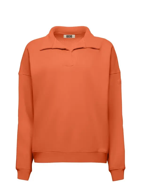 OCIO LEISUREWEAR Polo Crewneck - Red