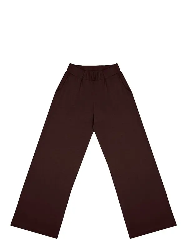 ALOHA FROM DEER Basics Long Loose Pants - Brown