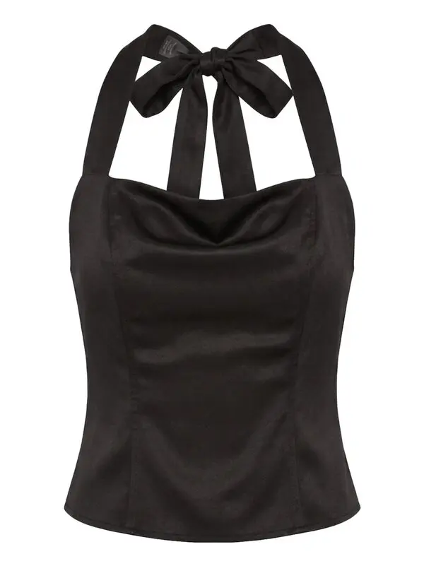 ASHITA FERNANDES Saanj Tailored Fit Top - Black