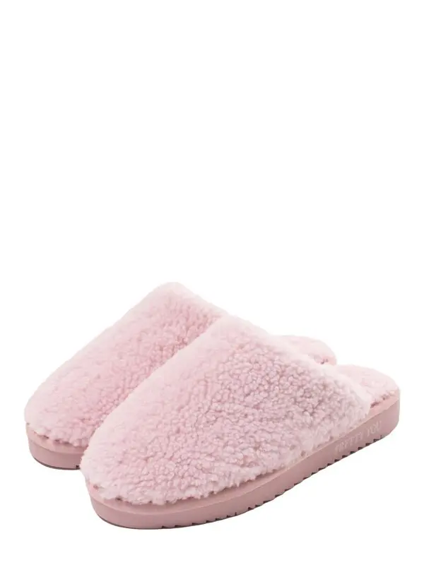 PRETTY YOU Sheepskin Mule Slipper - Pink