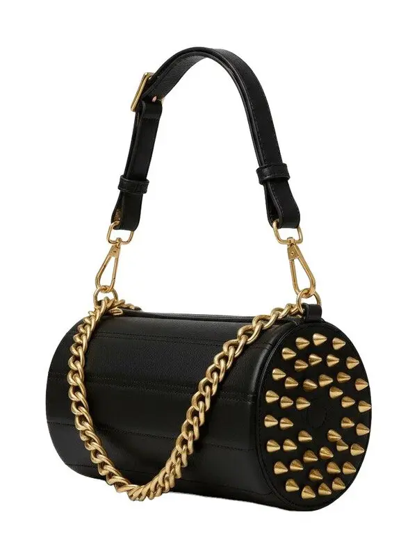 PIMPINICCHIO NEWYORK Tube Cross-body Bag With Studs - Black
