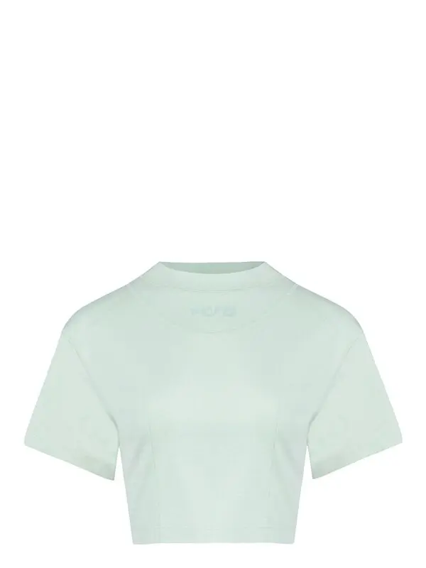 PCFG Free Heaven Crop T-shirt - Green/blue
