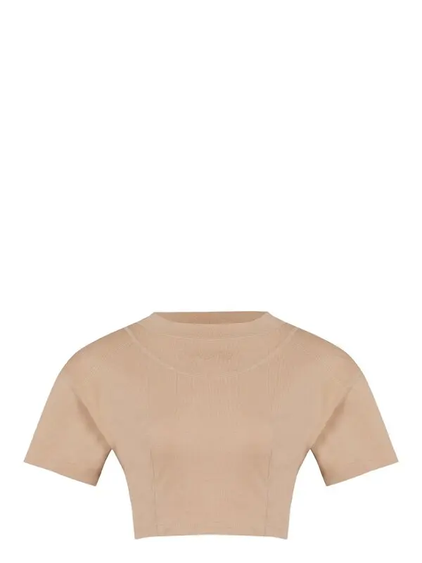 PCFG Free Heaven Crop T-shirt - Brown