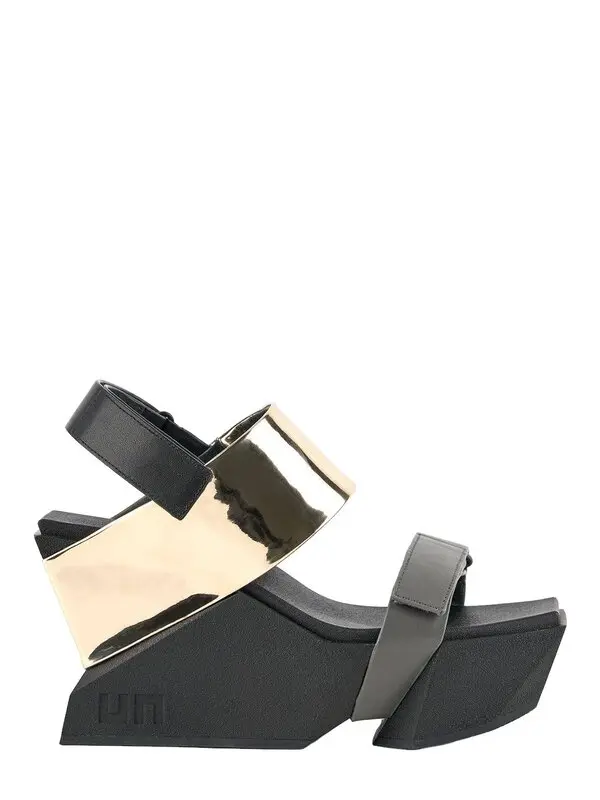 United Nude Brutt Sandal - Black/grey/gold