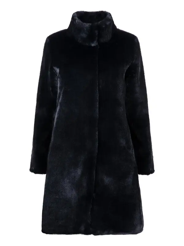 ISSY LONDON Jackie Faux Shearling Coat - Black
