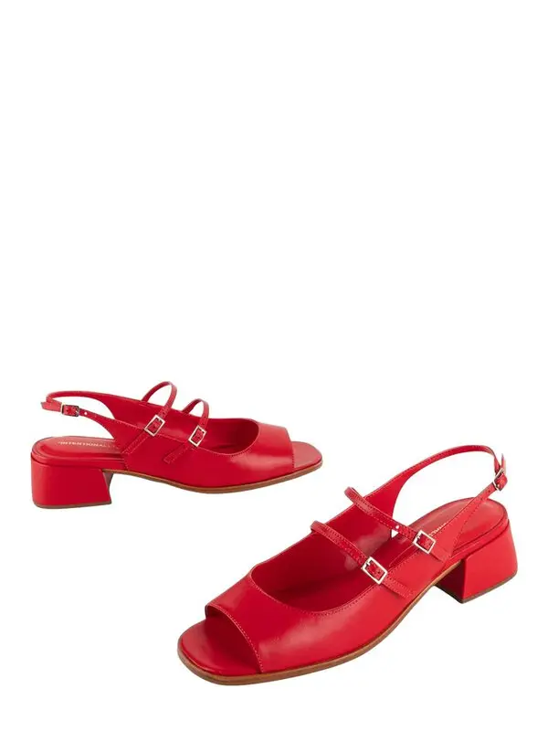 Intentionally Blank Peaches Slingback Heel - Red