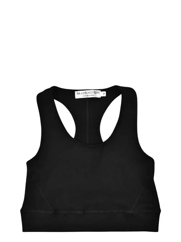 BRADFORD ROW Gia Racer Crop - Black