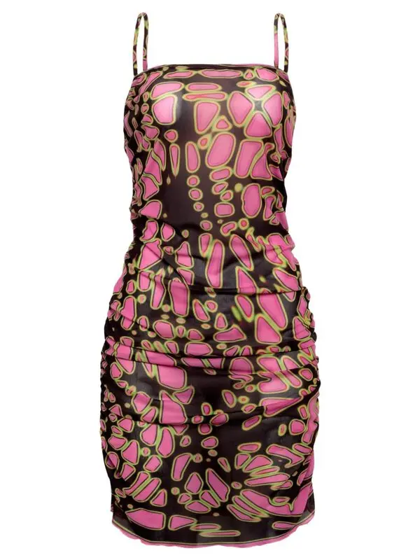 PALOMA LIRA Volt Web Armor Midi Dress - Rose Gold