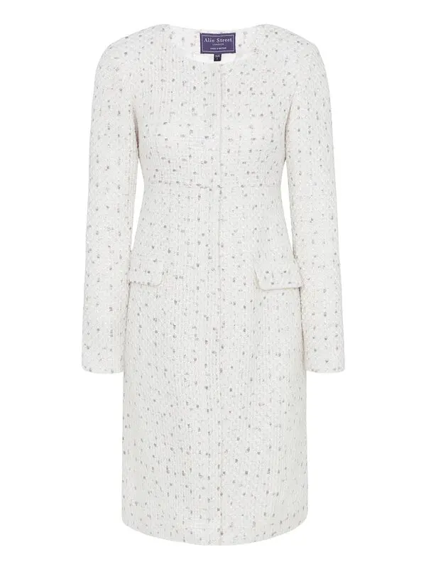 ALIE STREET LONDON Josie Boucle Coat - White