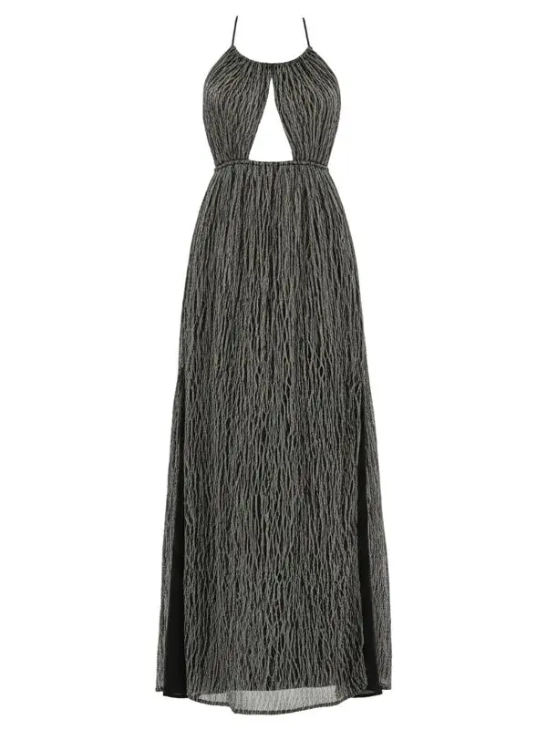 ZHENABIA Astral Maxi Dress - Black/white