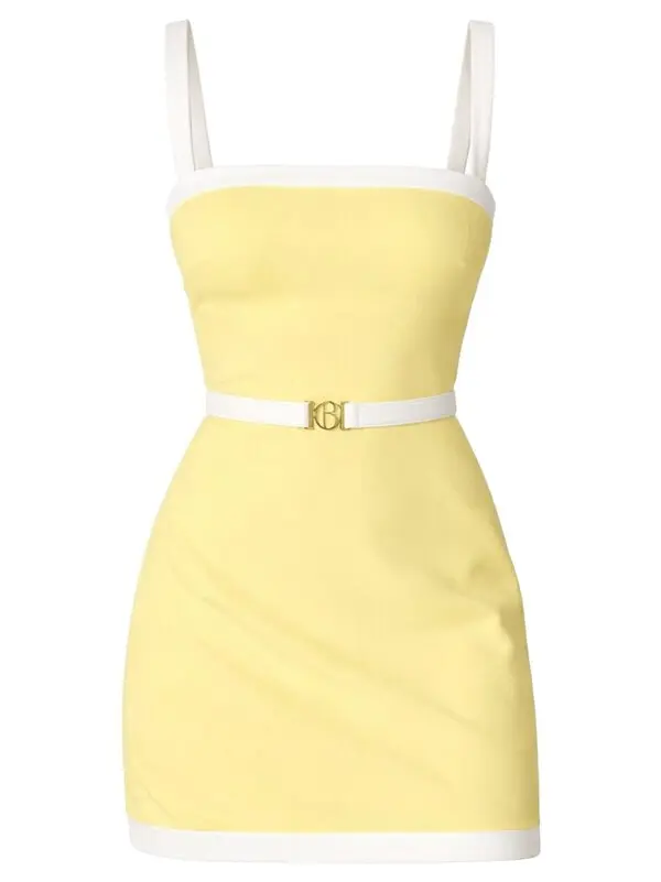GOLDIE BYRD Belted Cami Dress - Yellow
