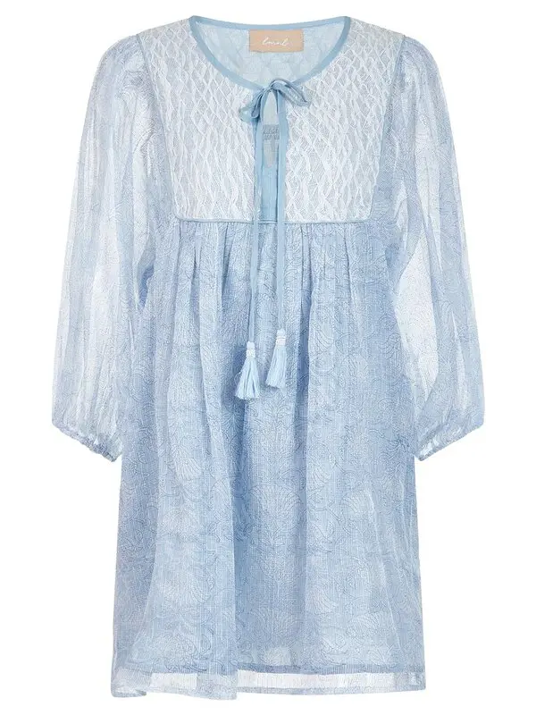 LIMINAL Nora Tunic Dress - Blue