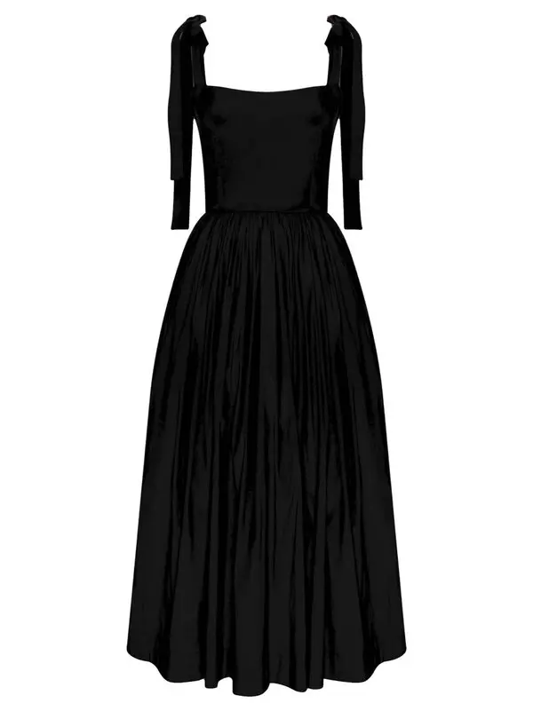 NAZLI CEREN Sibby Midi Dress - Black
