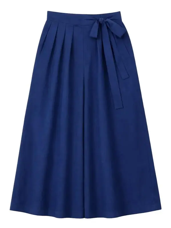 LO NEEL Zen Wide-leg Culotte Trousers - Blue