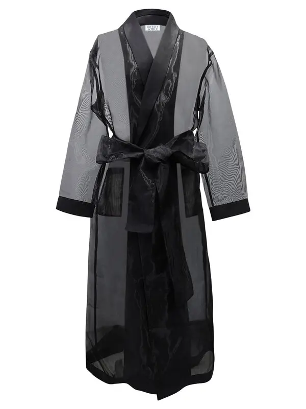 RIVIERA SOIRÉE Paris Organza Floor-length Robe - Black