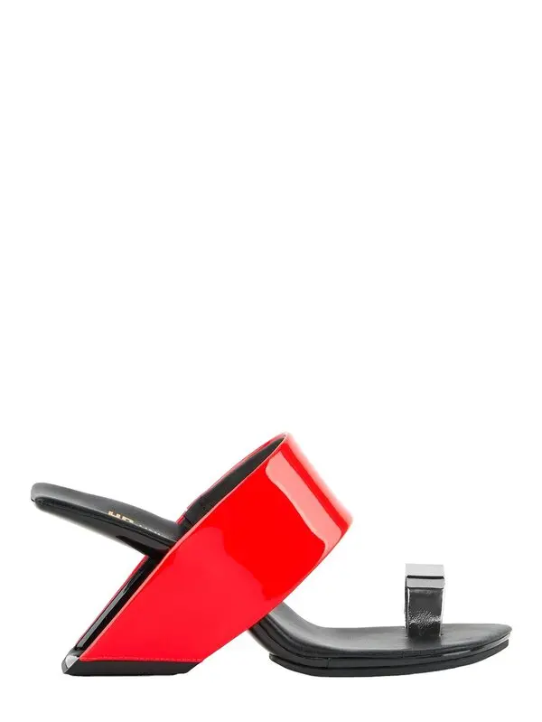 United Nude Loop Toe Hi Sandals - Red/black