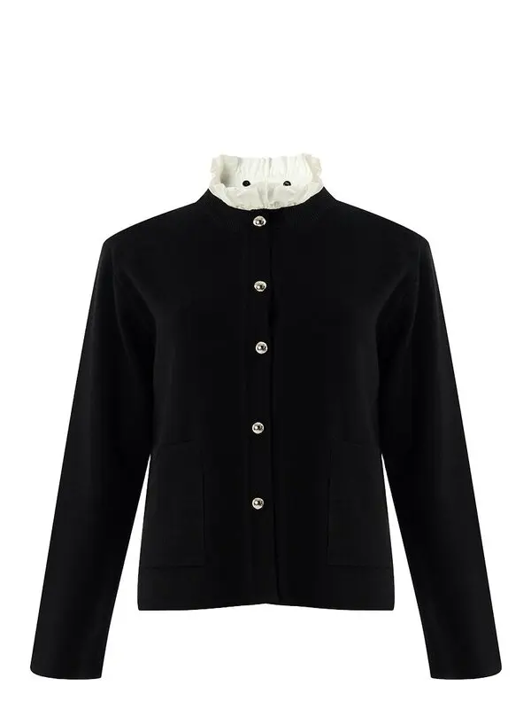 EXQUISE Kamilah Knit Cardigan - Black