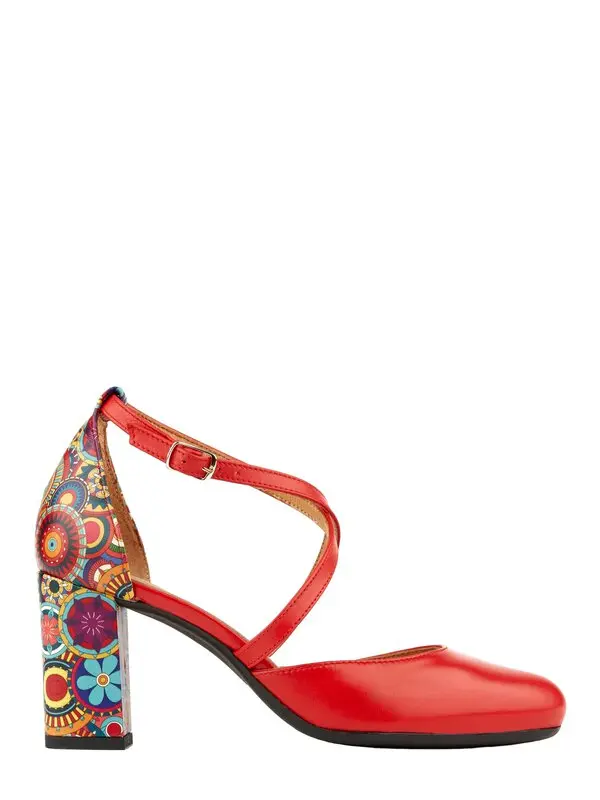 EMBASSY LONDON USA Kylie Signature Designer Heels - Red