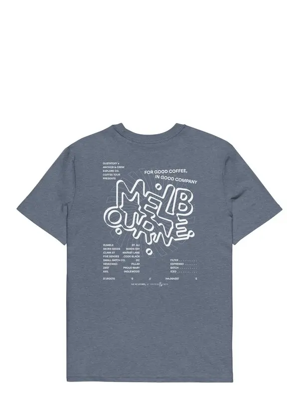 ANCHOR & CREW Organic Cotton T-shirt - Blue