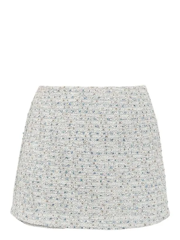ATS THE LABEL Glacier Tweed Skort - Blue