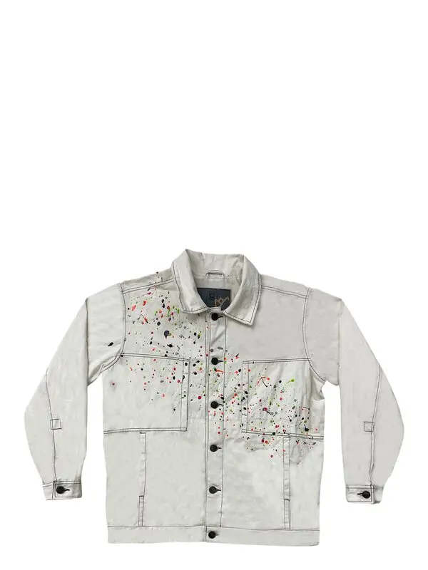 ZASTASTUDIO Color Palette Raw Denim Jacket - White