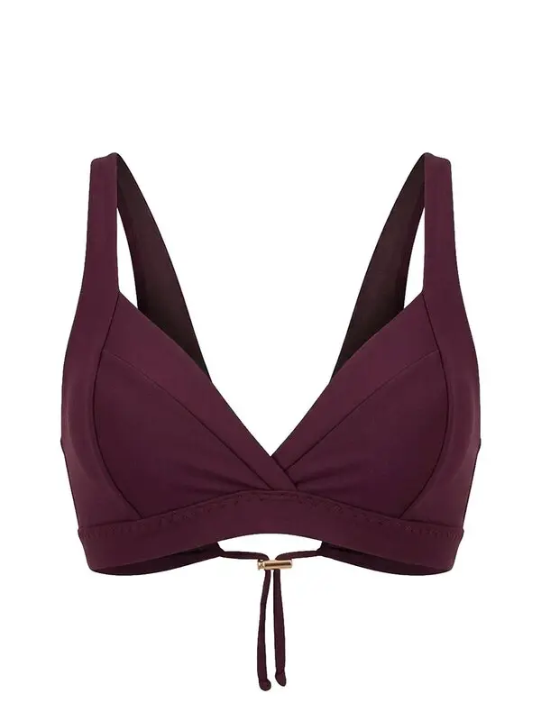 SEROTONE SWIM The Plunge Swim Bra - Red