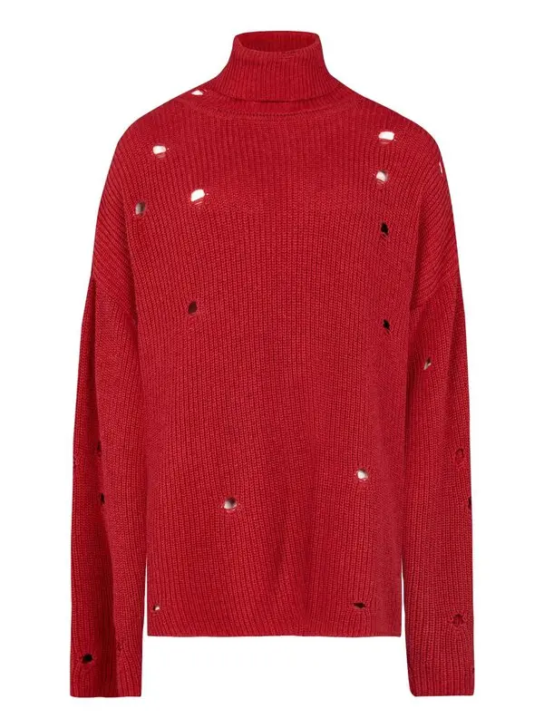 PCFG High Neck Sweatshirt - Red