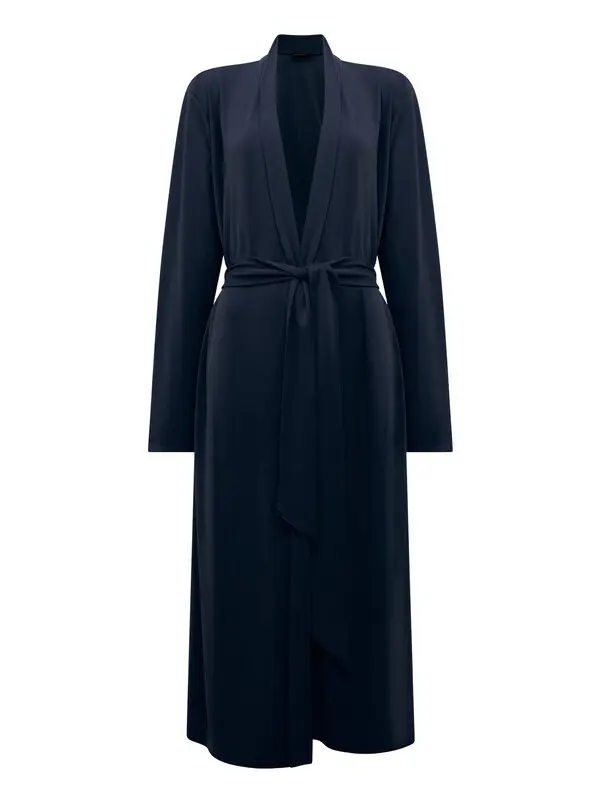 JAMES LAKELAND Jersey Longline Cardigan - Blue