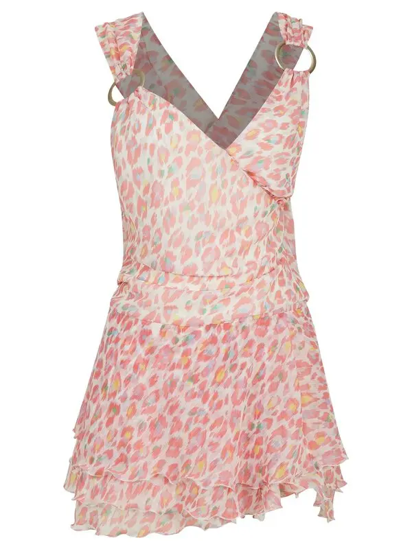 GROWNY Ankita Leopard Print Dress - Pink
