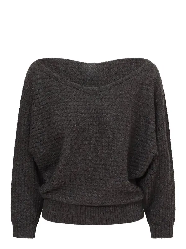 ALPACA APPAREL Alpaca Relaxed Fit Jumper - Grey
