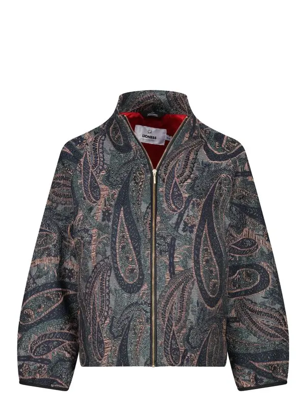 LIONESS BY TF The Peacock Jacket - Green/black