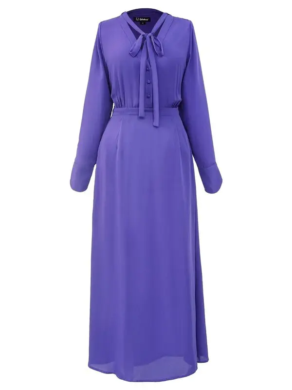 SMART AND JOY V-neckline Blouse-dress - Purple
