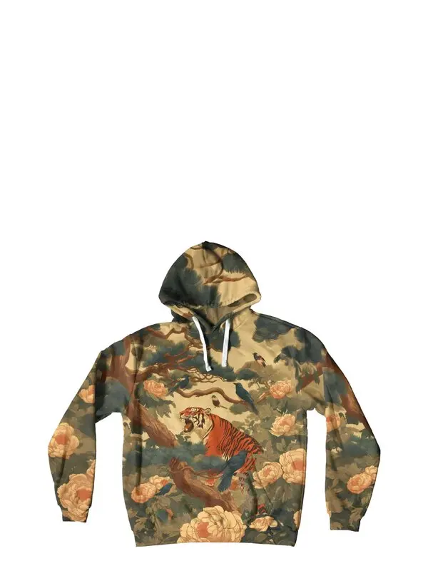 ALOHA FROM DEER Oversized All-over Print Hoodie - Green