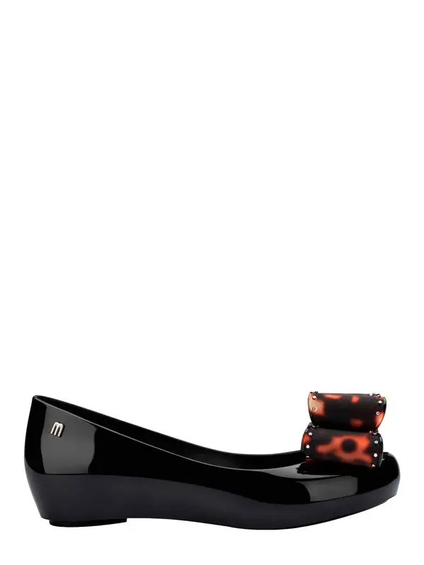 Melissa Ultragirl Classic Bow Ballerina Flats - Black