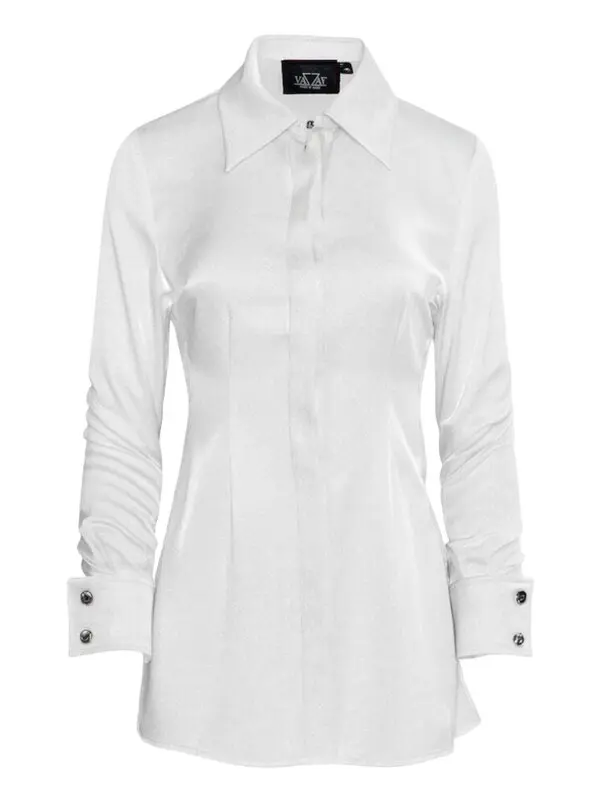 VAZAF Shirt With Detachable Necklace - White
