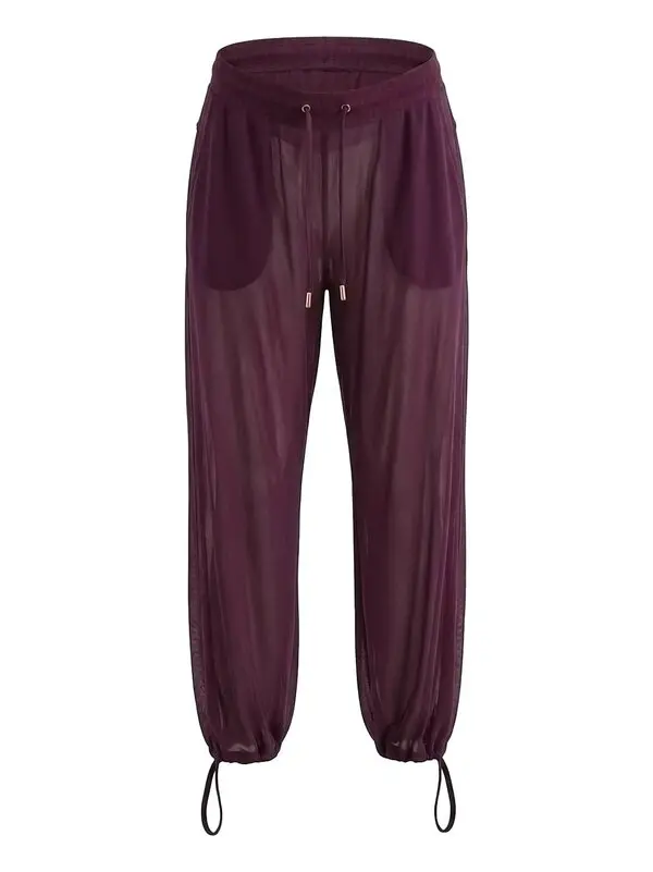 SEROTONE SWIM Mesh Drawcord Joggers - Red
