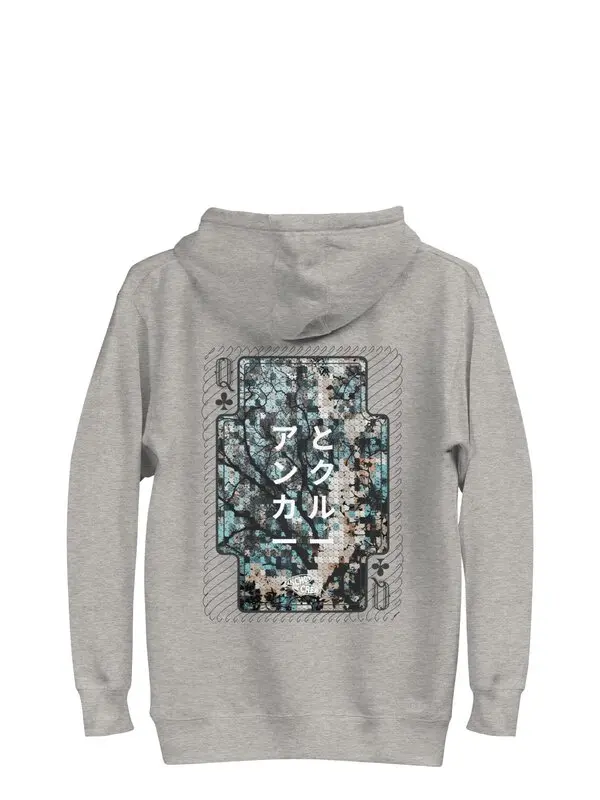 ANCHOR & CREW 03 Japan Gurafiku Cotton Blend Hoodie - Grey