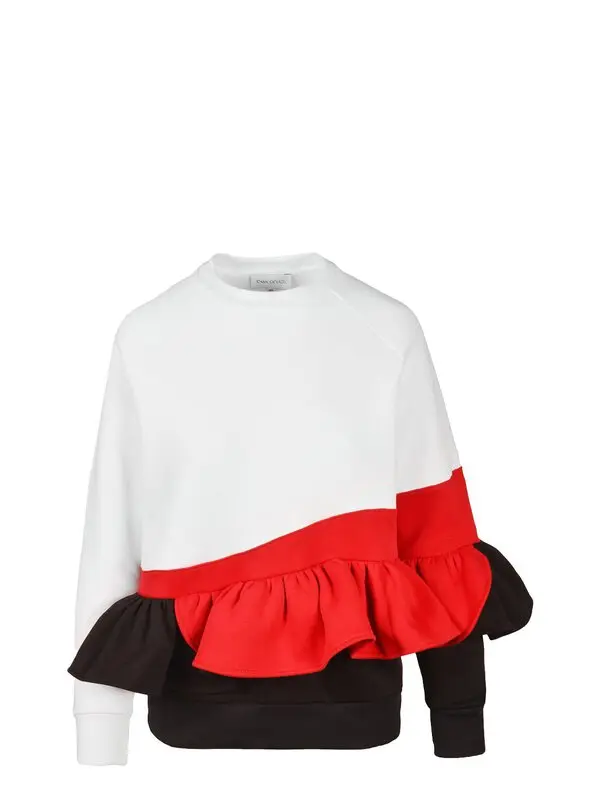 IOANA CIOLACU Pavlova Sweatshirt - White/black/red