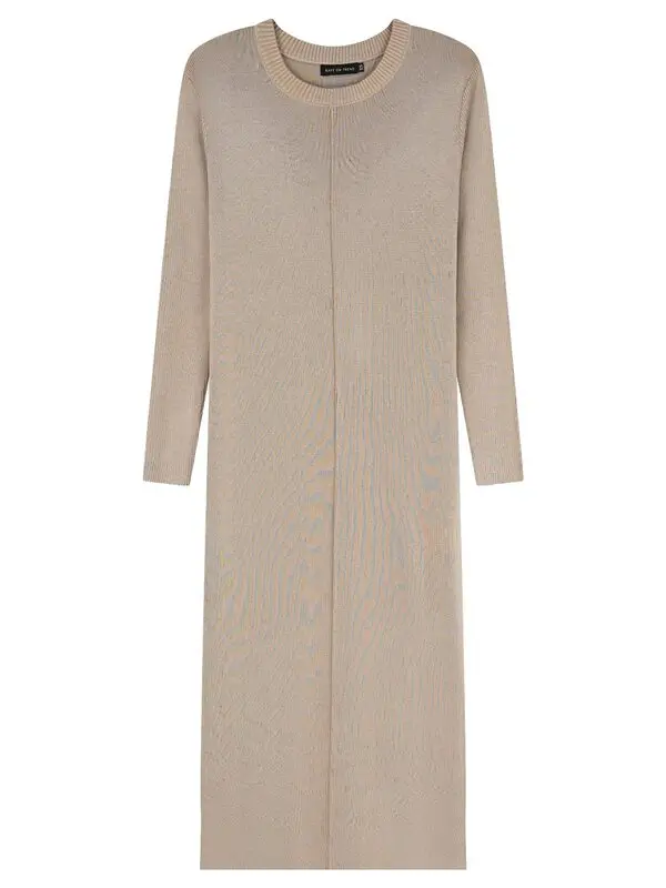 RAVE ON TREND Knitted Maxi Dress - Blue