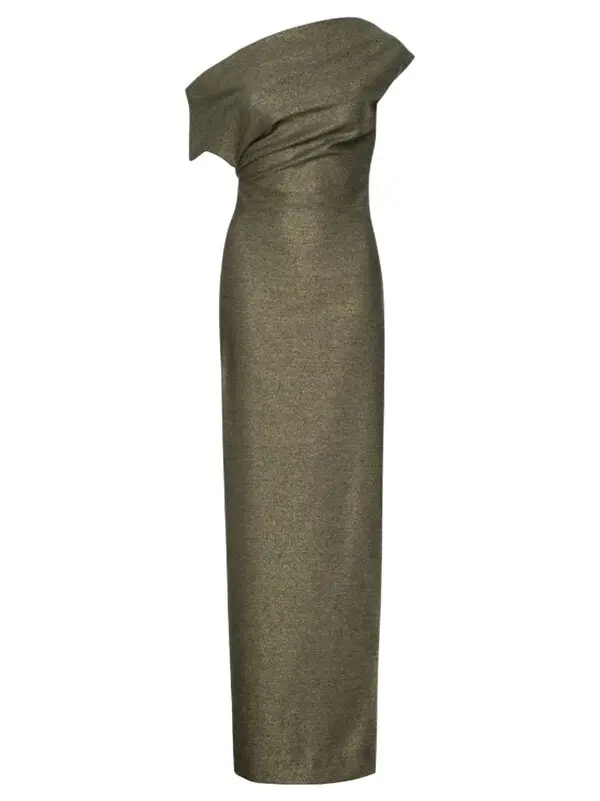 LAHIVE Draped One-shoulder Dress - Yellow