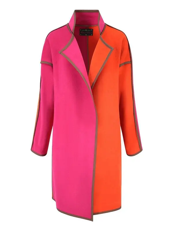 BEATRICE VON TRESCKOW Oversized Cashmere Mix Space Coat - Pink