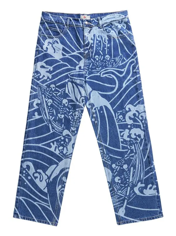 VERYRARE High-tide Laser Printed Denim - Blue