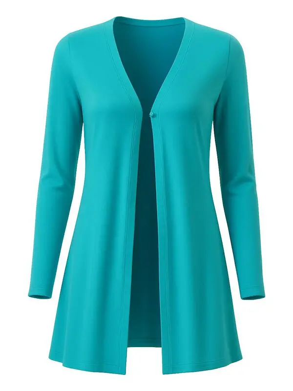 CONQUISTA Open Front Cardigan - Blue
