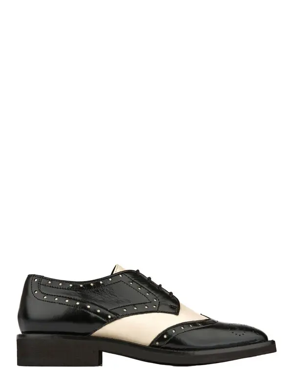 EMBASSY LONDON USA Eton Leather Oxfords - Black