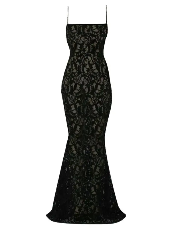 ROOM 24 Vanessa Lace Maxi Dress - Black